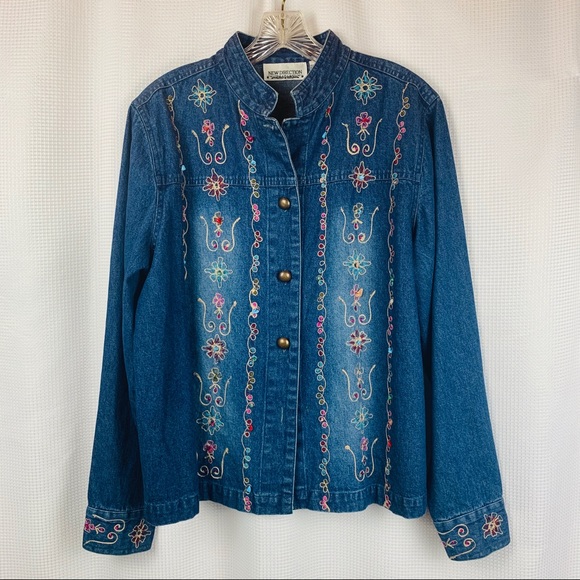 new directions | Jackets & Coats | New Direction Embroidered 0 Cotton ...